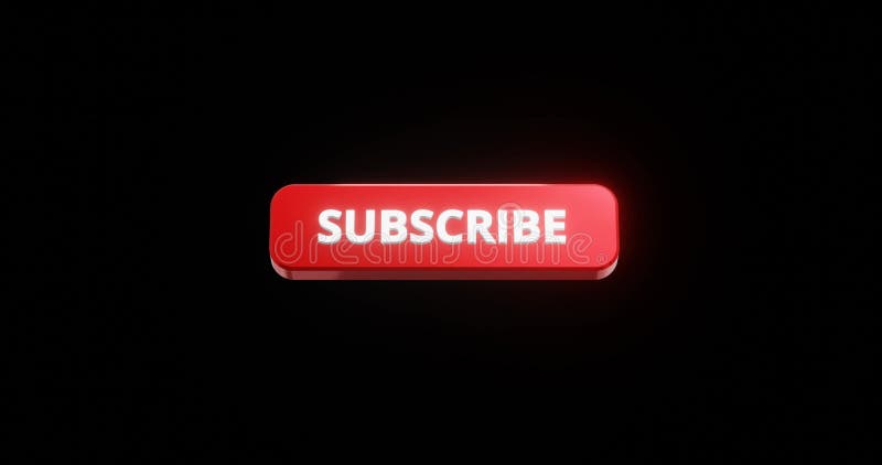 3d Subscribe Button for YouTube. Subscribe Button Youtube. Stock ...