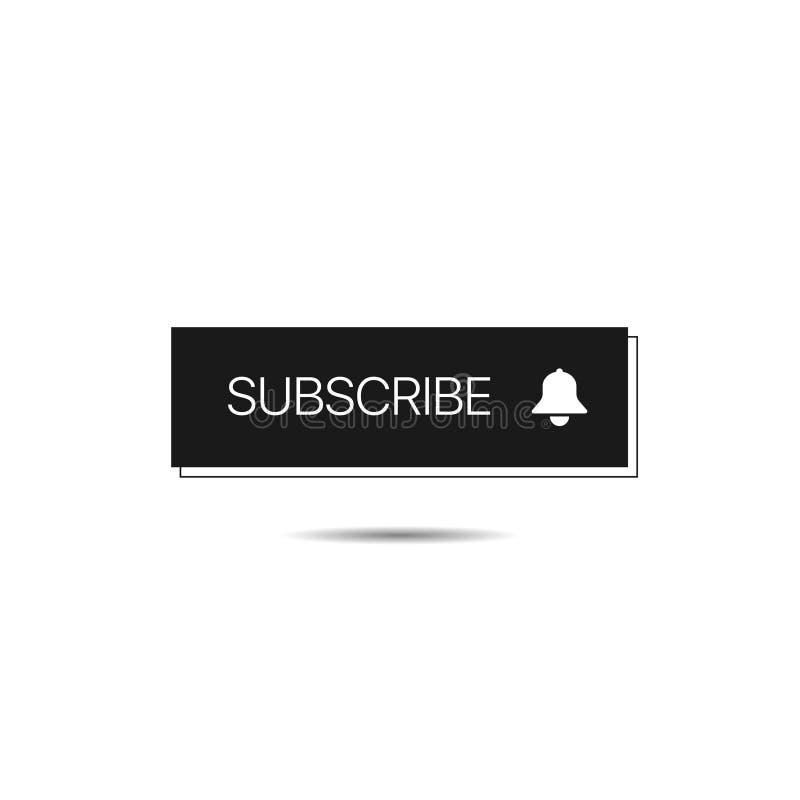 Subscribe button template stock vector. Illustration of media - 204400318