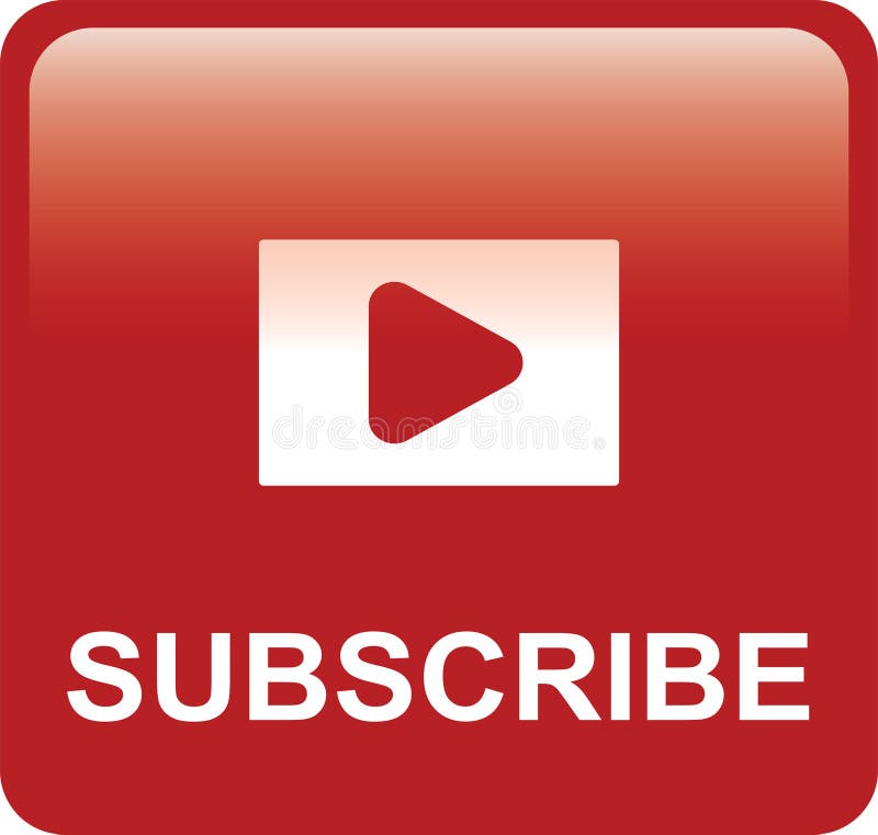 SUBSCRIBE BUTTON Vector File with Play Icon Video Play Symbol with ...