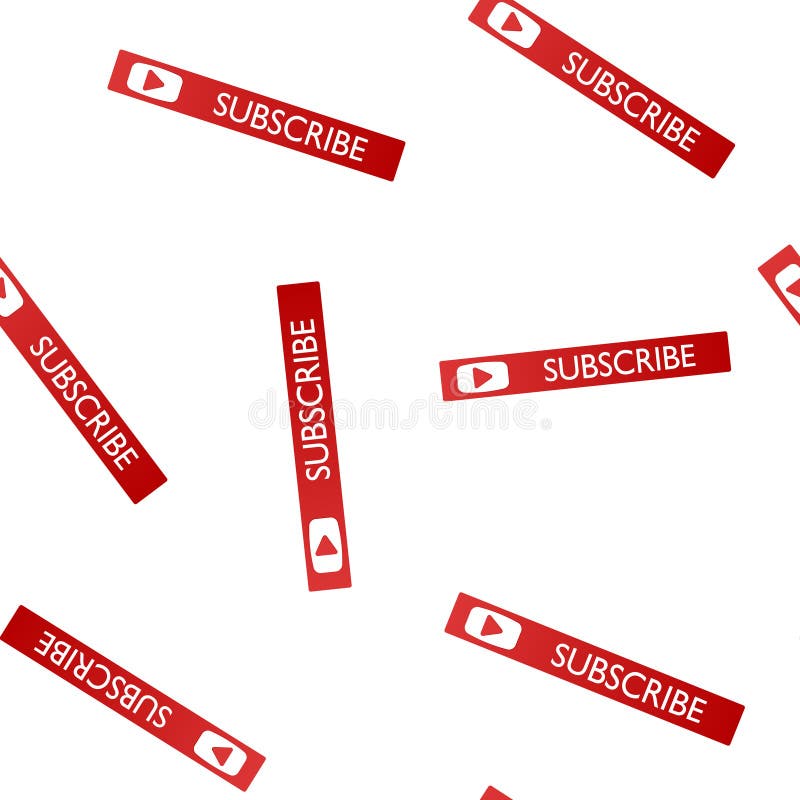 Subscribe Button. Vector Subscribe Icon On Red Color. Layers Grouped ...