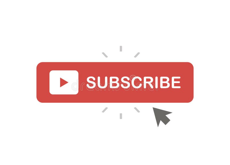 Subscribe Button. Web Symbol in Flat Style. Vector Illustration Stock ...