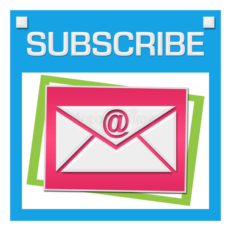 Subscribe Colorful Square Lotus Stock Illustration - Illustration of ...