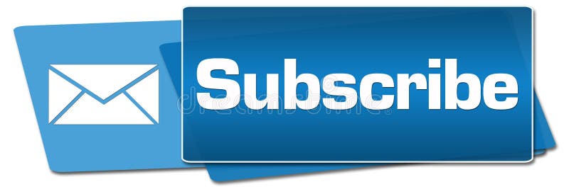 Subscribe Blue Squares Up Down Stock Illustration - Illustration of ...