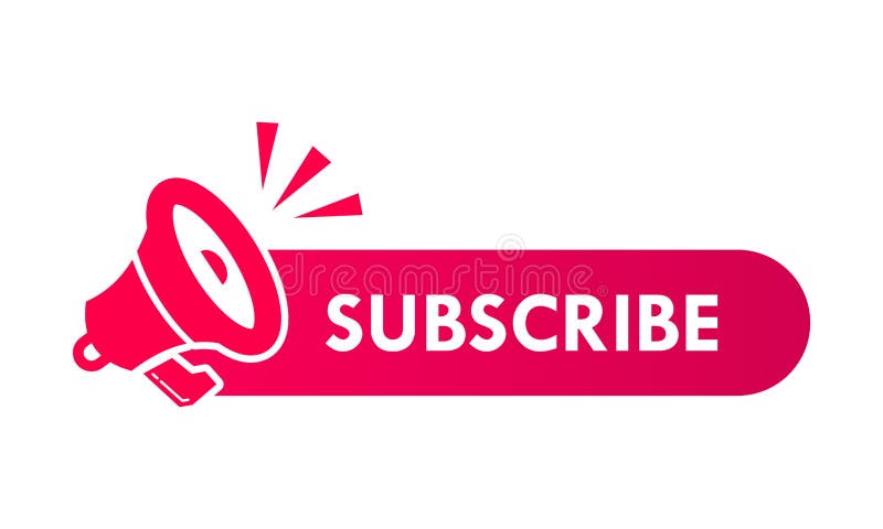 Subscribe design logo stock vector. Illustration of pink - 264184955