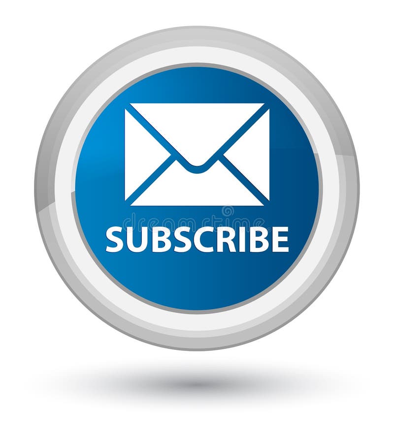 Subscribe (email Icon) Prime Blue Round Button Stock Illustration ...