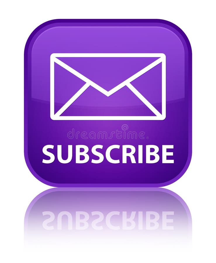 Subscribe (email Icon) Special Purple Square Button Stock Illustration ...
