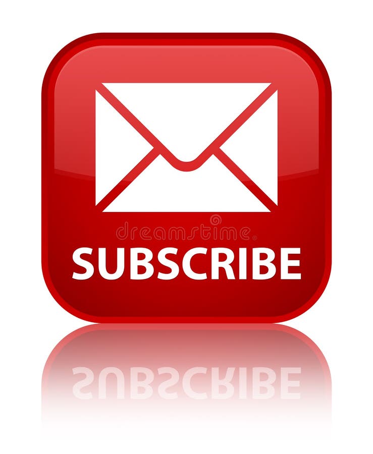 Subscribe (email Icon) Special Red Square Button Stock Illustration ... Subscribe (email Icon) Special Red Square Button Stock Illustration ...