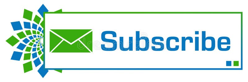 Subscribe Blue Abstract Shapes Stock Illustration - Illustration of ...