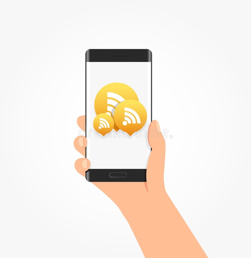 Subscribe Icon Bubbles Phone Vector Stock Vector - Illustration of ...