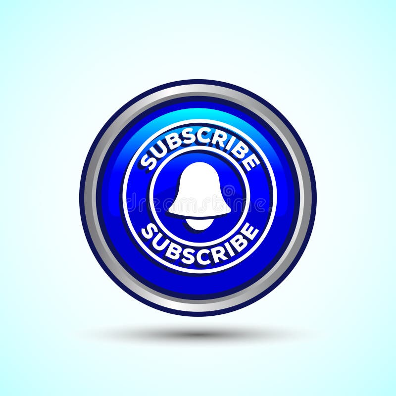 Subscribe Icon Button Design Illustration Subscribe Channel Button ...