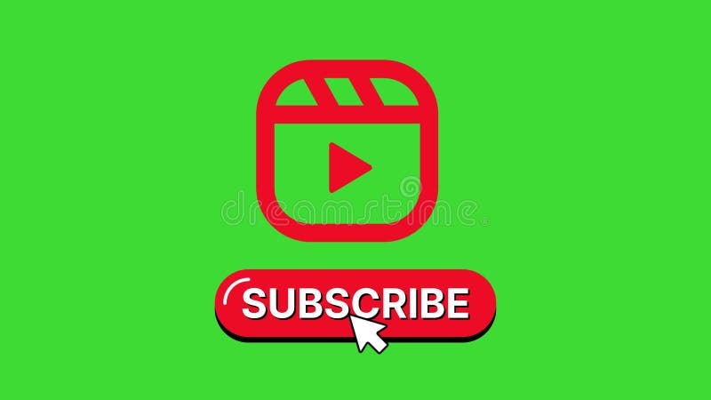 Subscribe Icon Green Screen Stock Video - Video of interaction, alert ...