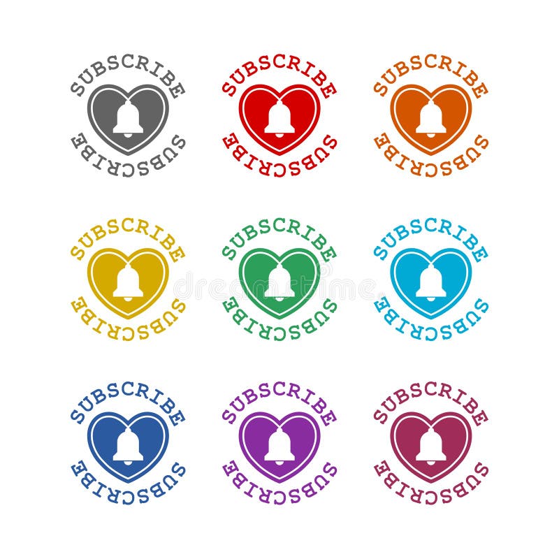 Subscribe Icon Symbol Isolated on White Background Stock Vector ...