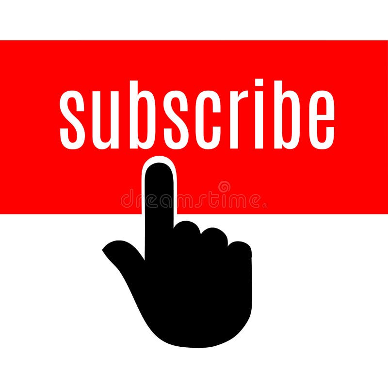 Subscribe Icon Shape Sign. Red Button Subscribe To Channel, Blog ...