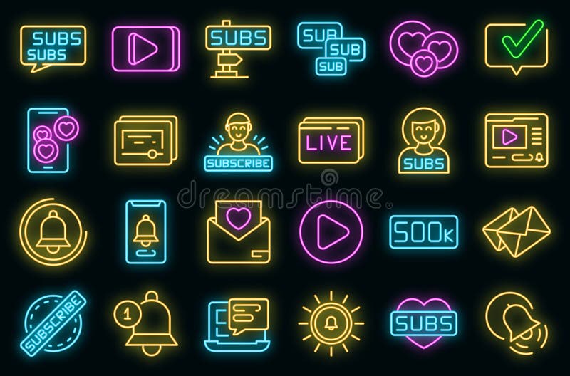 Subscribe Icons. Membership Signs with Arrow. Stock Vector ...