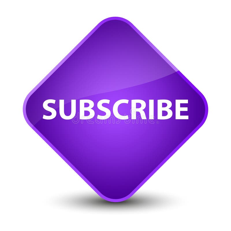 Subscribe Elegant Purple Diamond Button Stock Illustration ...