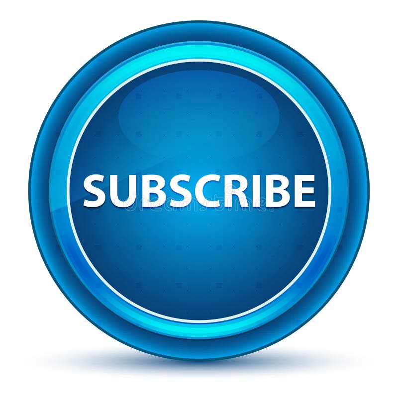 Subscribe Eyeball Blue Round Button Stock Illustration - Illustration ...
