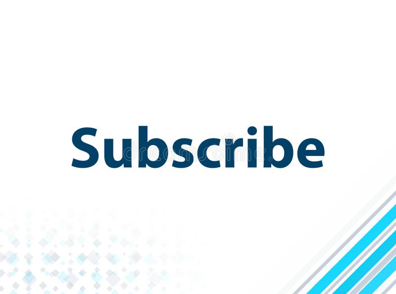 Subscribe Modern Flat Design Blue Abstract Background Stock ...