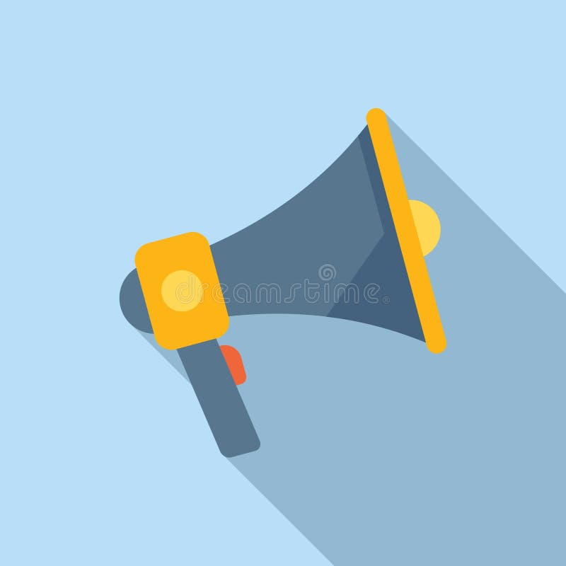 Subscribe Megaphone Call Icon Flat Vector. Email Newsletter Stock ...