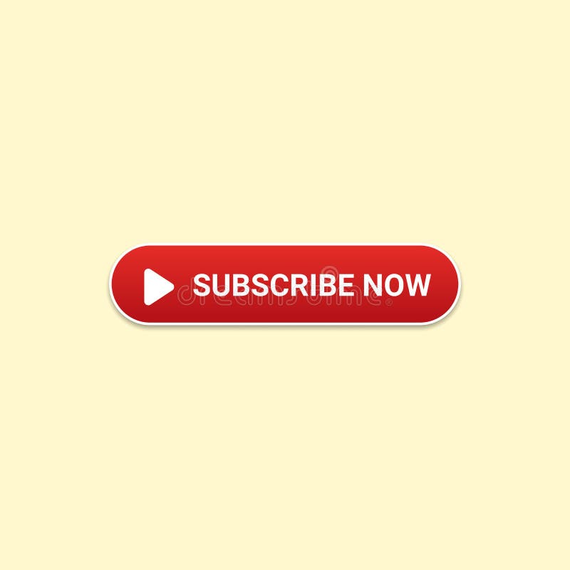 Subscribe Now Button with Red Color for Website and UI Material Stock ...