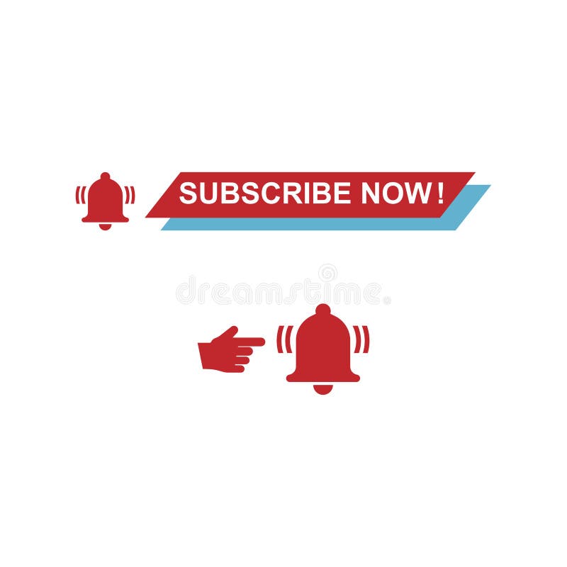 Subscribe Now Icon Logo Button Template Stock Vector - Illustration of ...