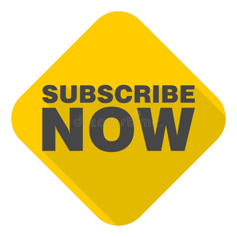 Subscribe Now Sticker, Simple Vector Icon Stock Vector - Illustration ...