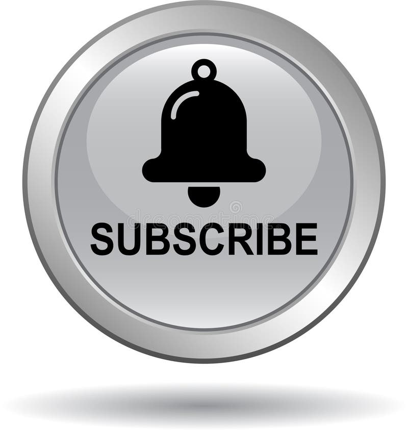 Subscribe Now Icon Web Button Black Gray Stock Vector - Illustration of ...