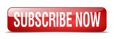 Subscribe Now Red Square Isolated Web Button Stock Vector ...