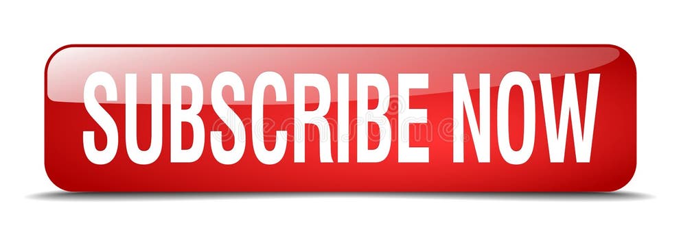 Subscribe Now Red Square Isolated Web Button Stock Vector ...