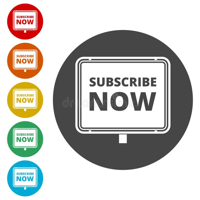 Subscribe Now Sign, Subscribe Now Button Stock Illustration ...