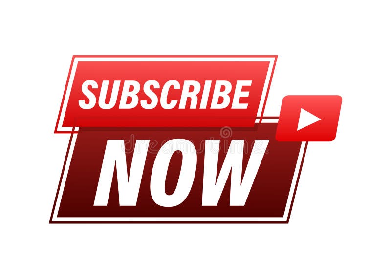 Subscribe Now. Social Media Element. Vector Stock Illustration. Stock ...
