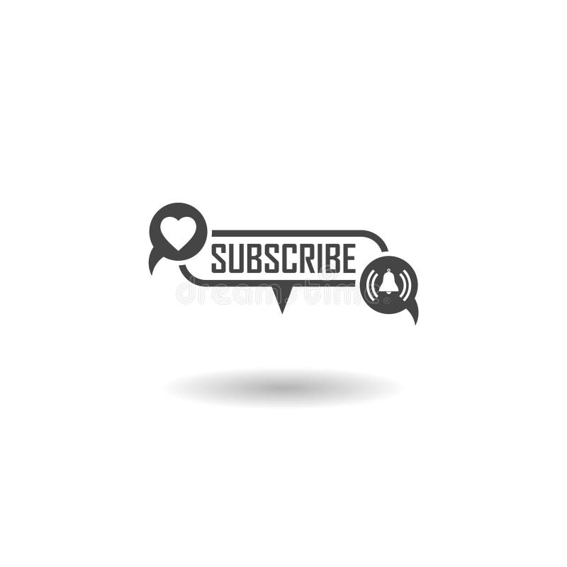 SUBSCRIBE NOW Speech Bubble Icon with Shadow Stock Vector ...