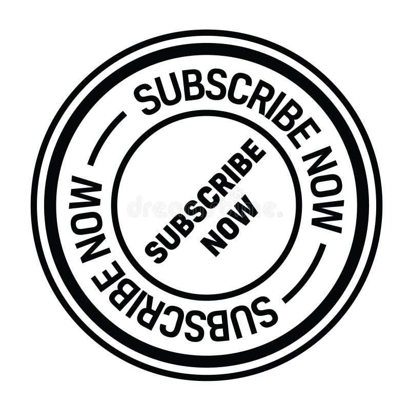 Subscribe Now Stamp on White Stock Vector - Illustration of coupon ...