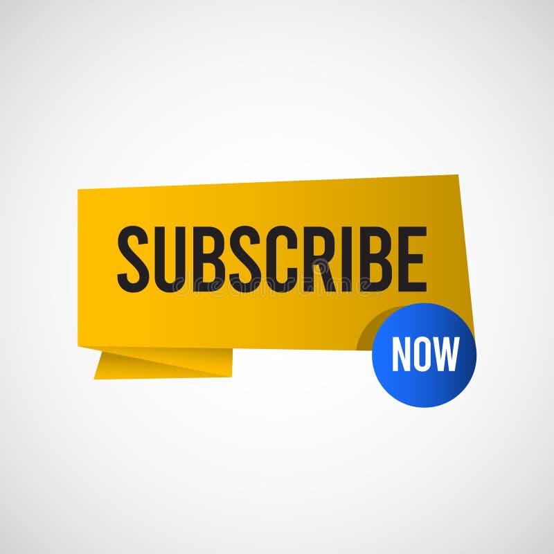 Subscribe Now Tag Label Vector Template Design Illustration Stock ...