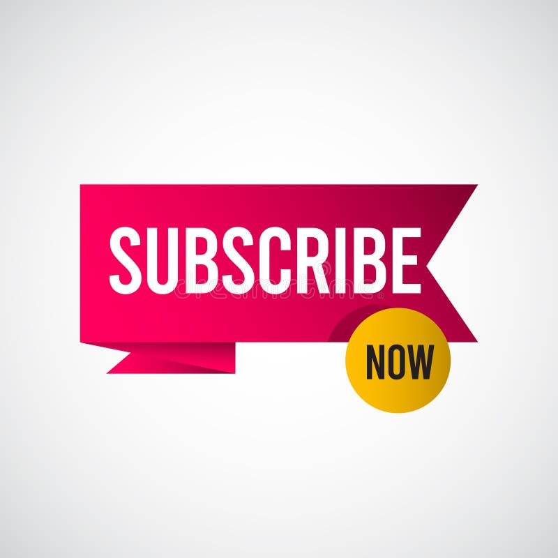 Subscribe Now Tag Label Vector Template Design Illustration Stock ...