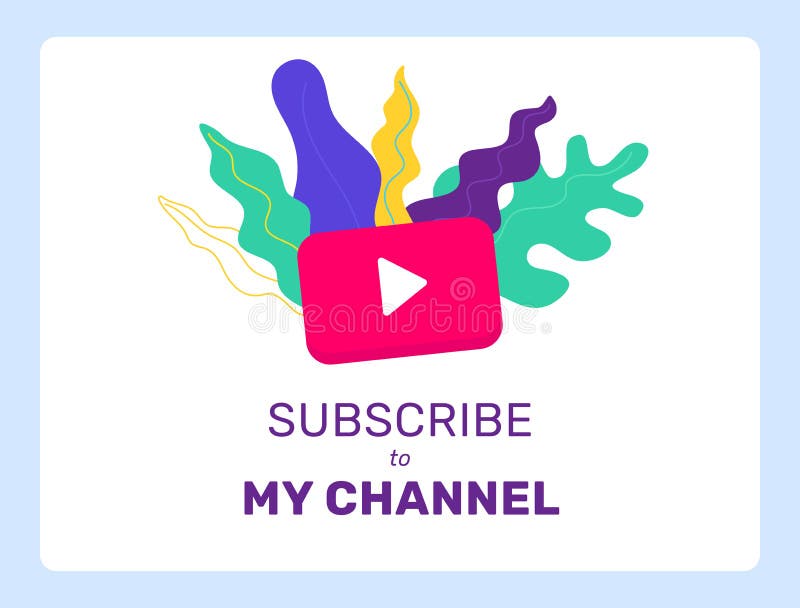 Subscribe Now To My Channel. Stock Vector - Illustration of present ...