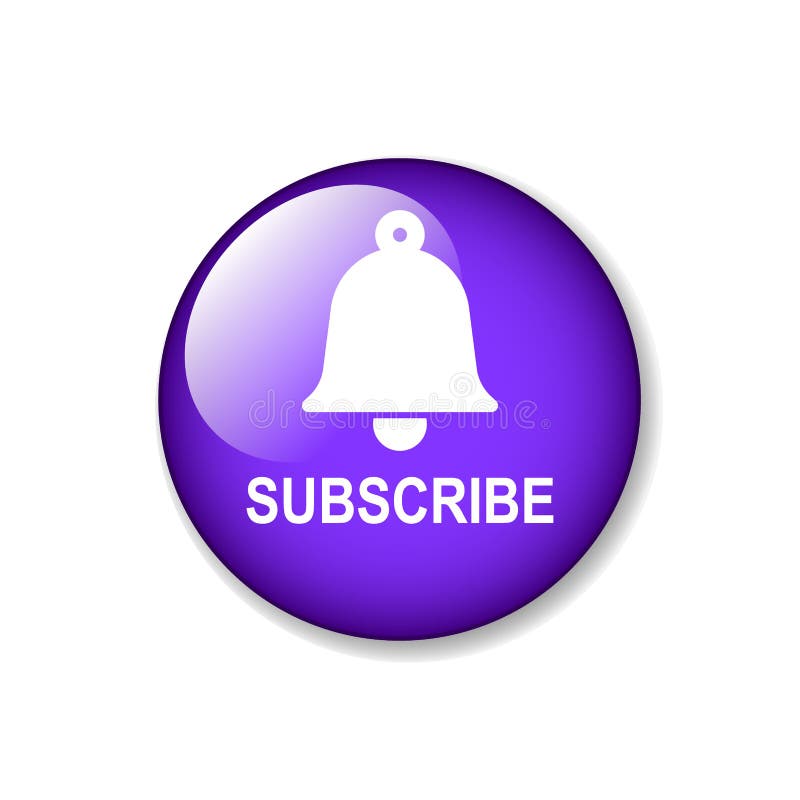 Subscribe bell icon stock illustration. Illustration of blog - 122357808