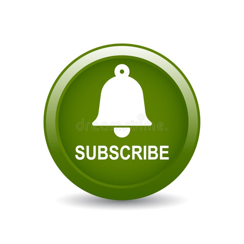 Subscribe bell icon stock illustration. Illustration of blog - 122357808