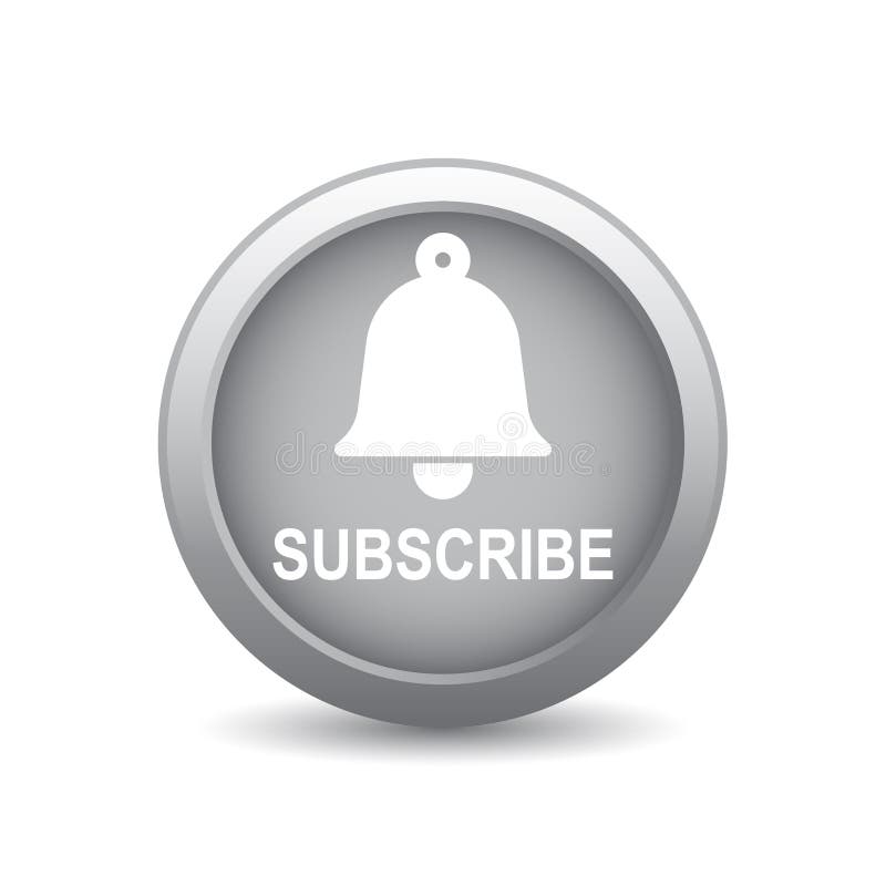 Subscribe bell icon stock illustration. Illustration of design - 122356791