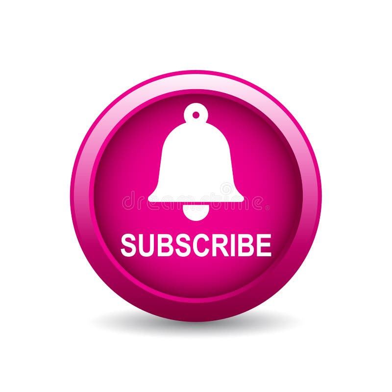 Subscribe bell icon stock illustration. Illustration of blog - 122357808