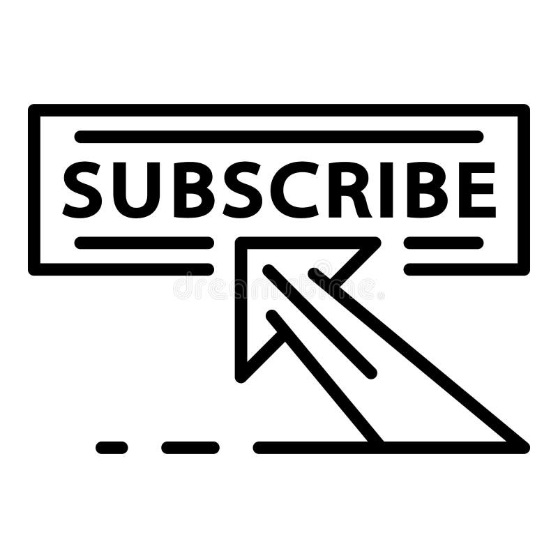 Subscribe Outline Stock Illustrations – 1,505 Subscribe Outline Stock ...
