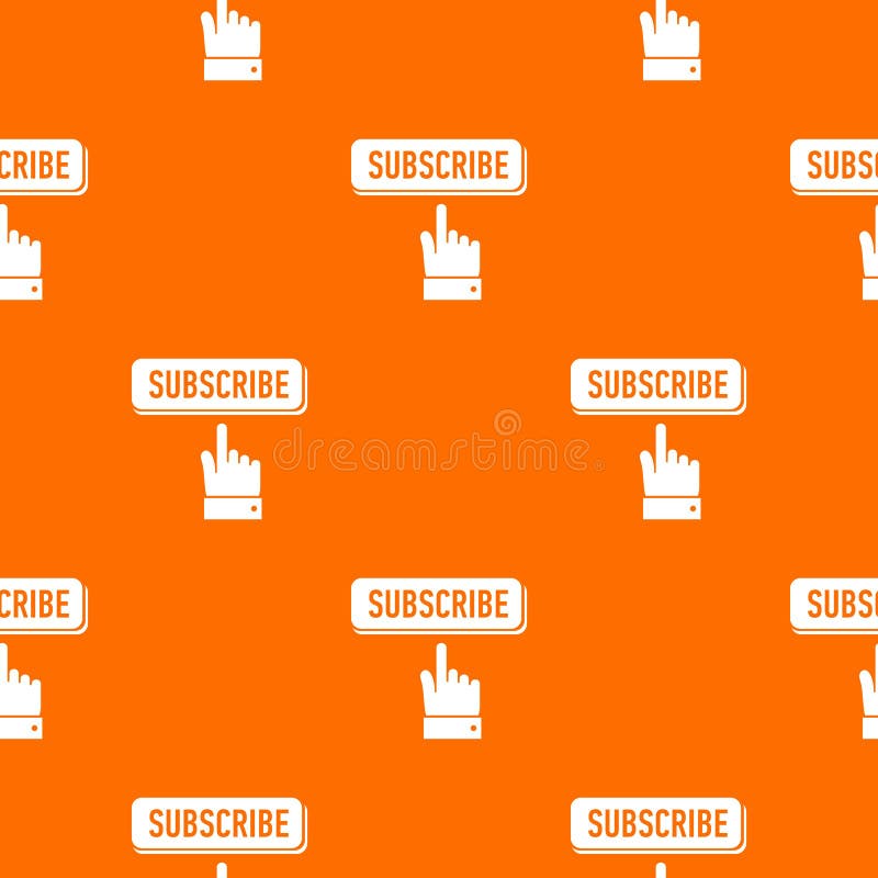 Subscribe Pattern Vector Seamless Stock Vector - Illustration of ...