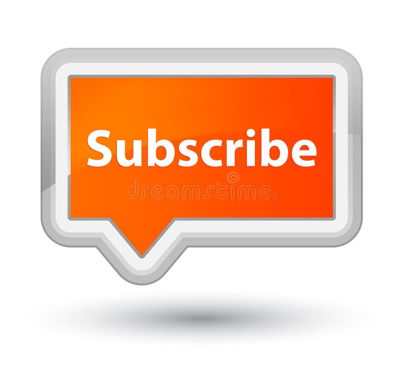 Subscribe Prime Orange Banner Button Stock Illustration - Illustration ...