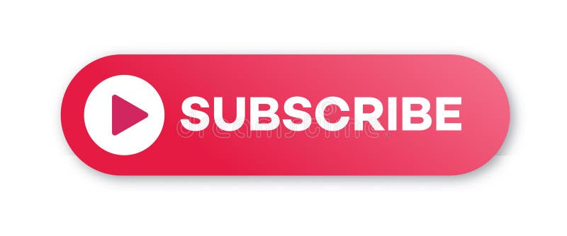 Subscribe Red Button with Shadow Stock Vector - Illustration of ...