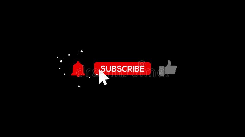 Subscribe, Reminder and Like Button Animation with Mouse Cursor with ...