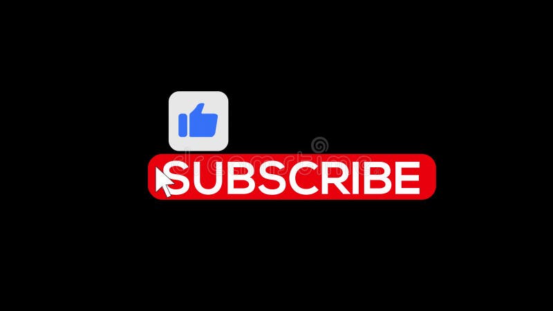 Subscribe, Reminder and Like Button Animation with Mouse Cursor with ...