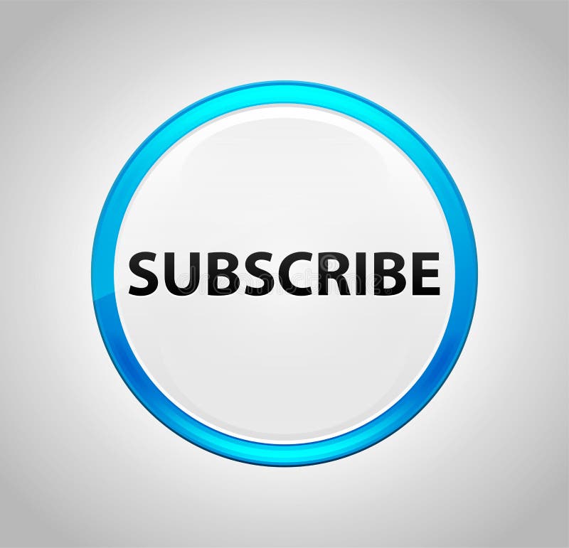 Subscribe button blue stock vector. Illustration of register - 29077494