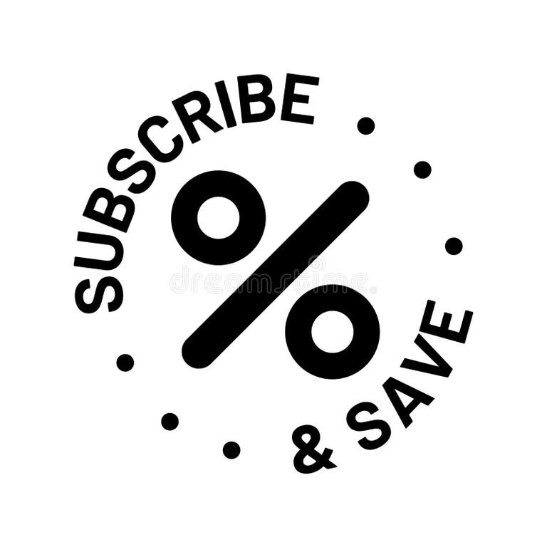 Subscribe and Save Vector Icon Logo Badge Stock Vector - Illustration ...