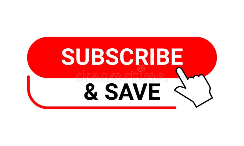 Subscribe and Save Vector Icon Logo Badge Stock Vector - Illustration of money, button: 310520750