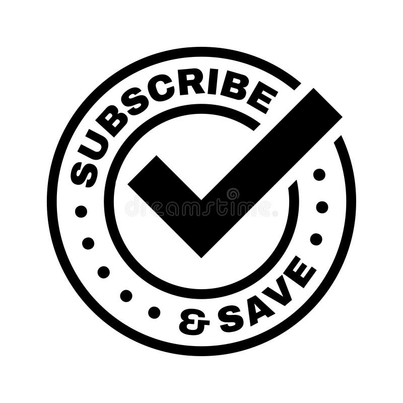 Subscribe and Save Vector Icon Logo Badge Stock Vector - Illustration ...