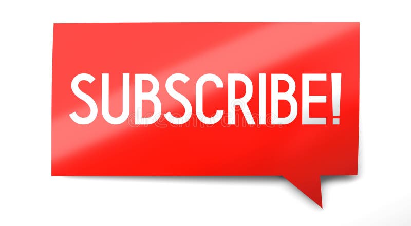 Subscribe - speach bubble stock illustration. Illustration of bubble ...